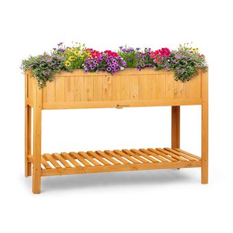 Blumfeldt Altiplano Cubic Raised Growing Bed 150 x 100 x 50 Pine Garden ...