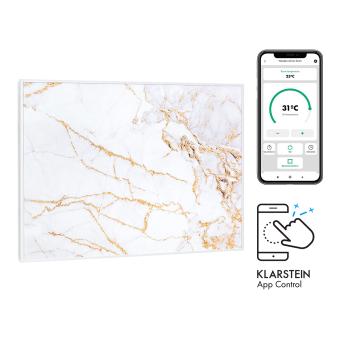 Klarstein Air Art Smart Infrared Heater 80x60cm 500W Marble 80 x 60 cm ...