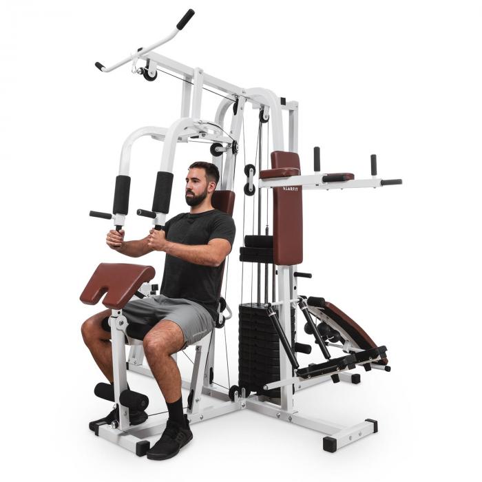 KLARFIT Ultimate Gym 9000 Station de musculation multifonction - acier ...